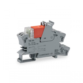 Releu si soclu 1 CO - DC 24 Vdc, 1 x 16A, gri